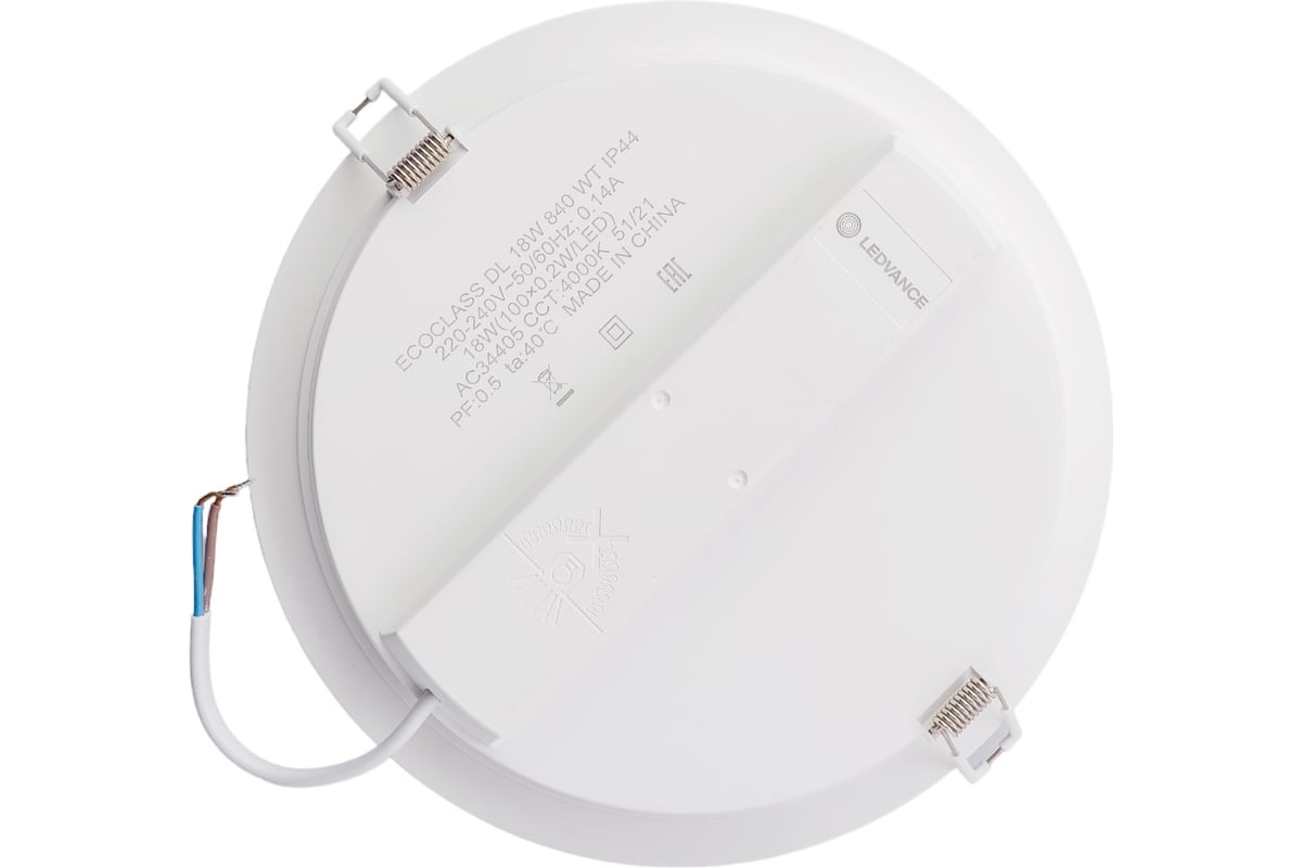 Светодиодный светильник LEDVANCE ECOCLASS DL 18W 840 WT IP44 ...