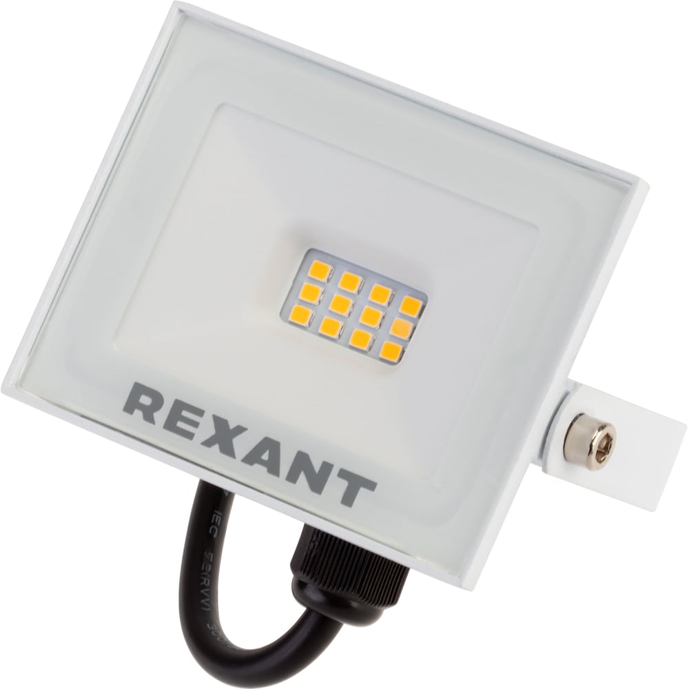 Светодиодный прожектор REXANT LED 20 Вт 1600 Лм 2700 K белый корпус 605-019 - выгодная цена ...