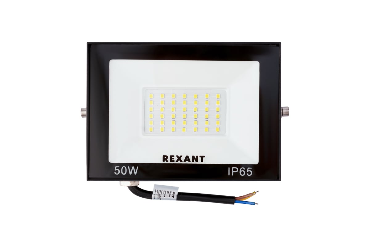 Светодиодный прожектор REXANT LED 50 Вт 4000 Лм 4000 K черный корпус 605-033 - выгодная цена ...