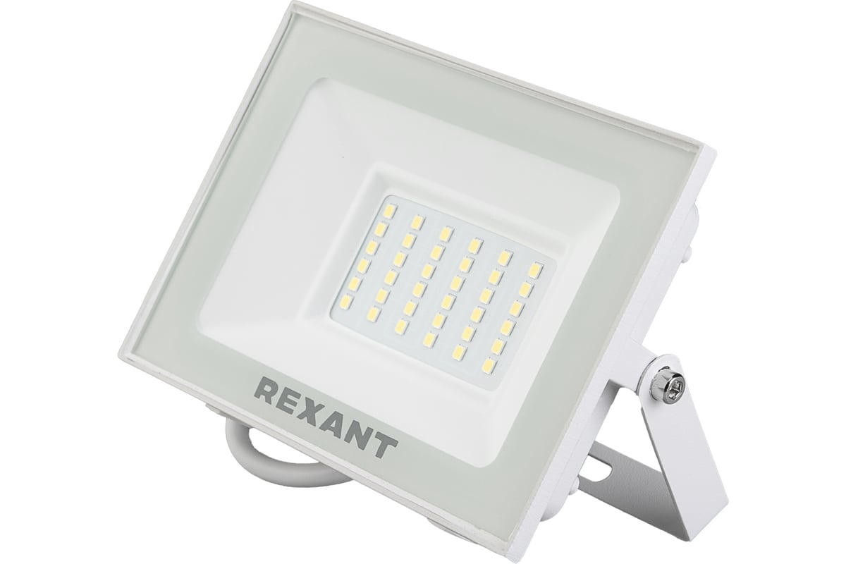 Светодиодный прожектор REXANT LED 50 Вт 4000 Лм 5000 K белый корпус 605-026 - выгодная цена ...