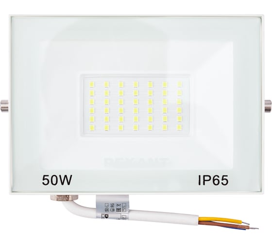 Светодиодный прожектор REXANT LED 50 Вт 4000 Лм 5000 K белый корпус 605-026 - выгодная цена ...