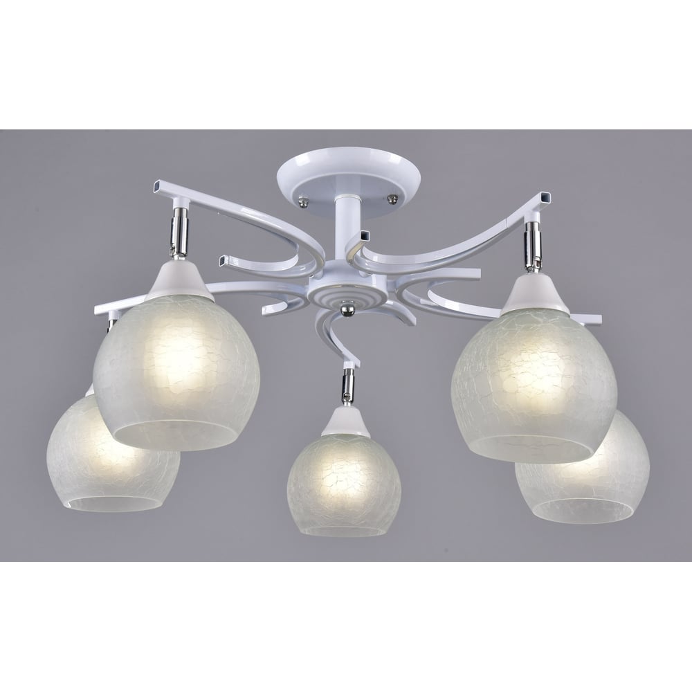 Потолочная люстра РОССВЕТ 5х60ВтхE27 РС21189 WT+CR/5C - выгодная цена, отзывы, характеристики ...