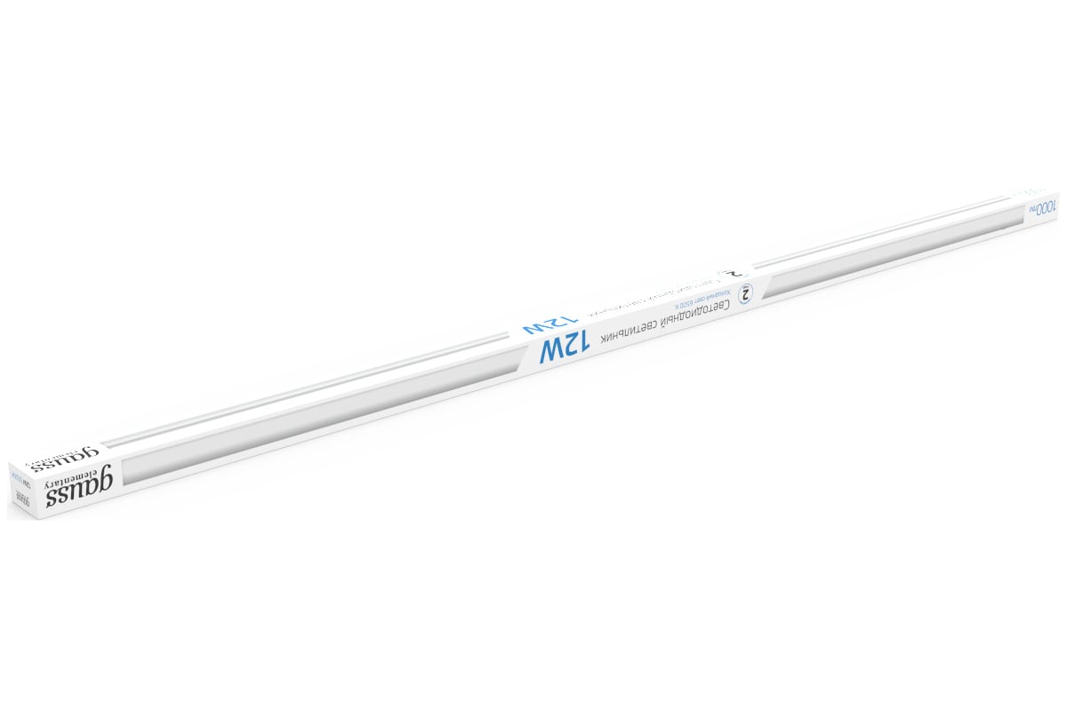 Линейный светильник Gauss LED матовый 12W 6500K 870x22x33, 1000лм TL006 ...