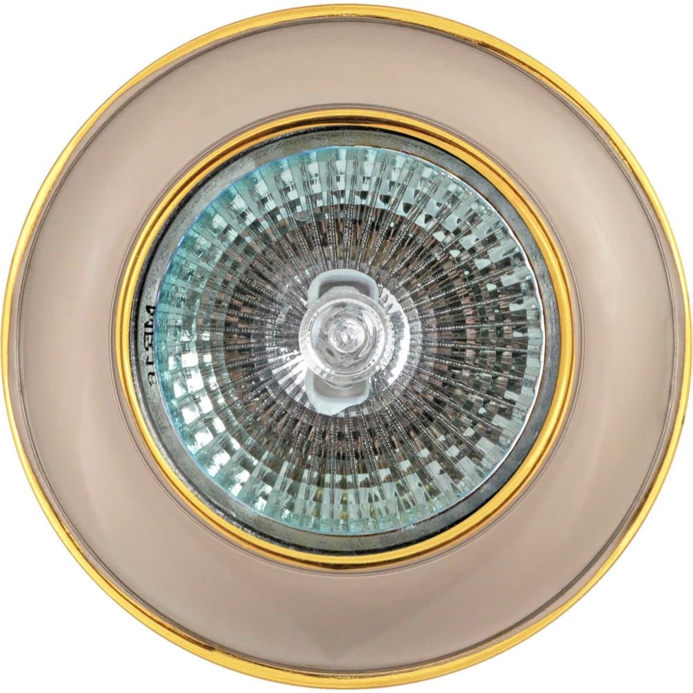 Встраиваемый светильник De Fran MR16 перламутровый никель+золото, SD ...