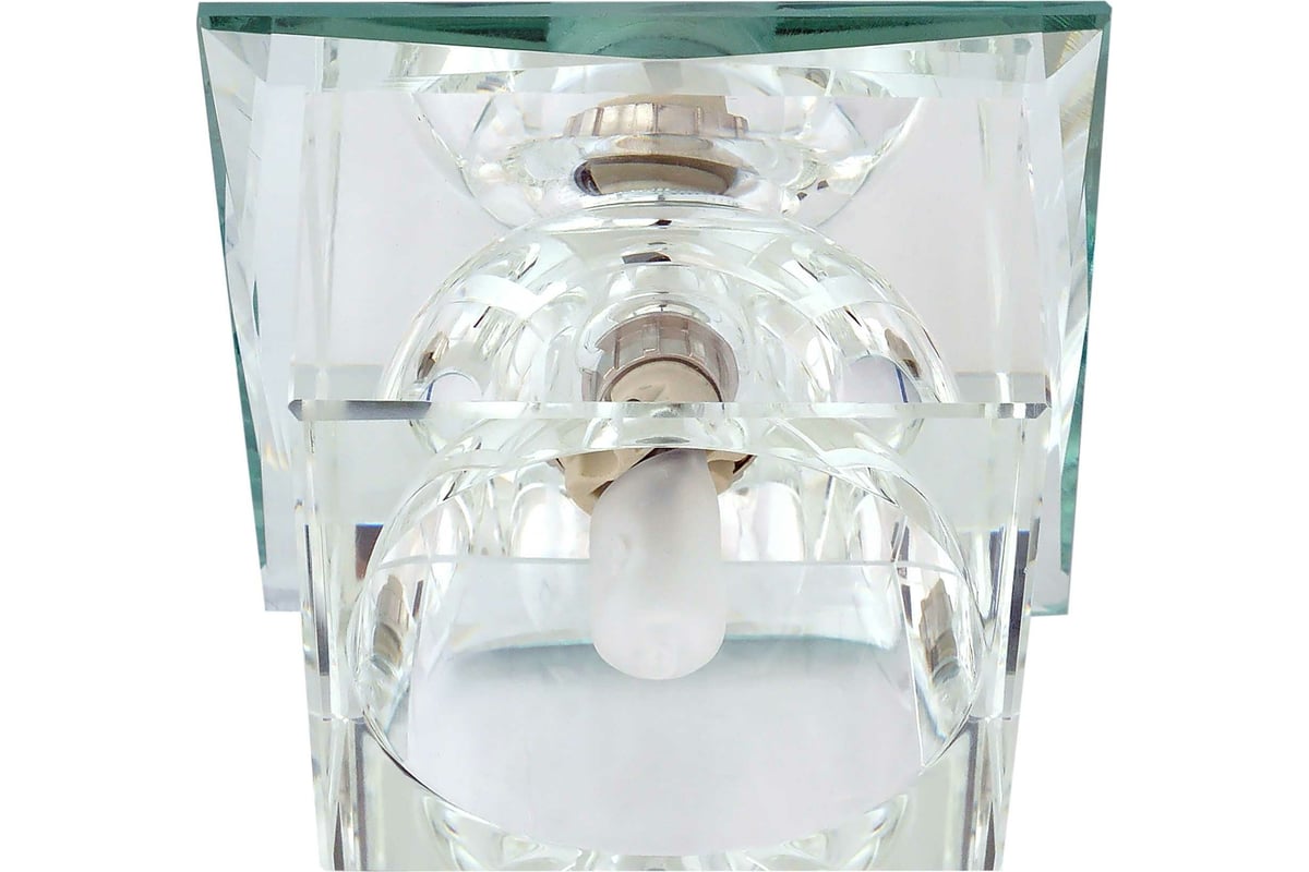 Встраиваемый светильник De Fran G9 серебро+прозрачный, FT 9256 cl ...