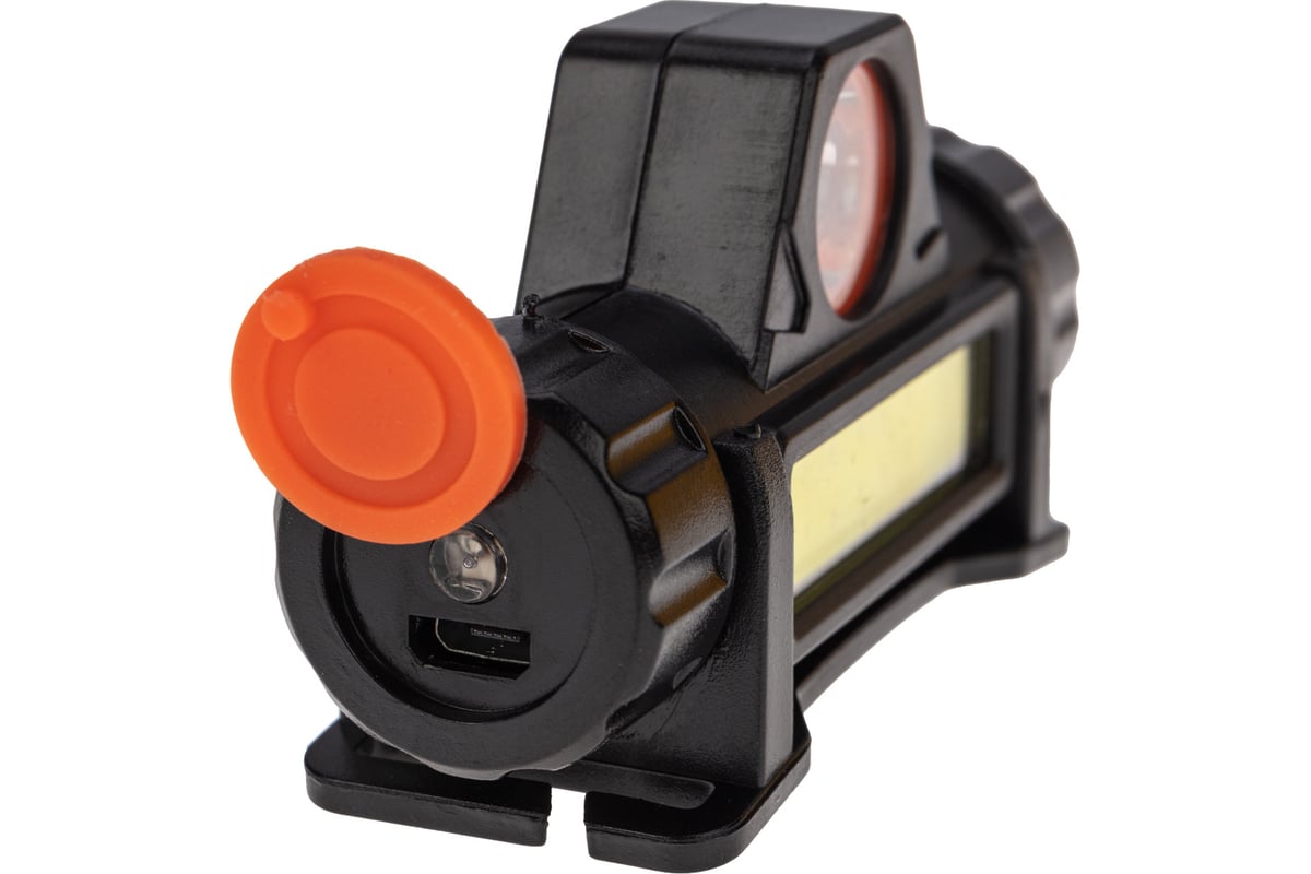 Налобный аккумуляторный поворотный фонарь REXANT с магнитом, дальний и ближний свет, li-ion, 75 ...