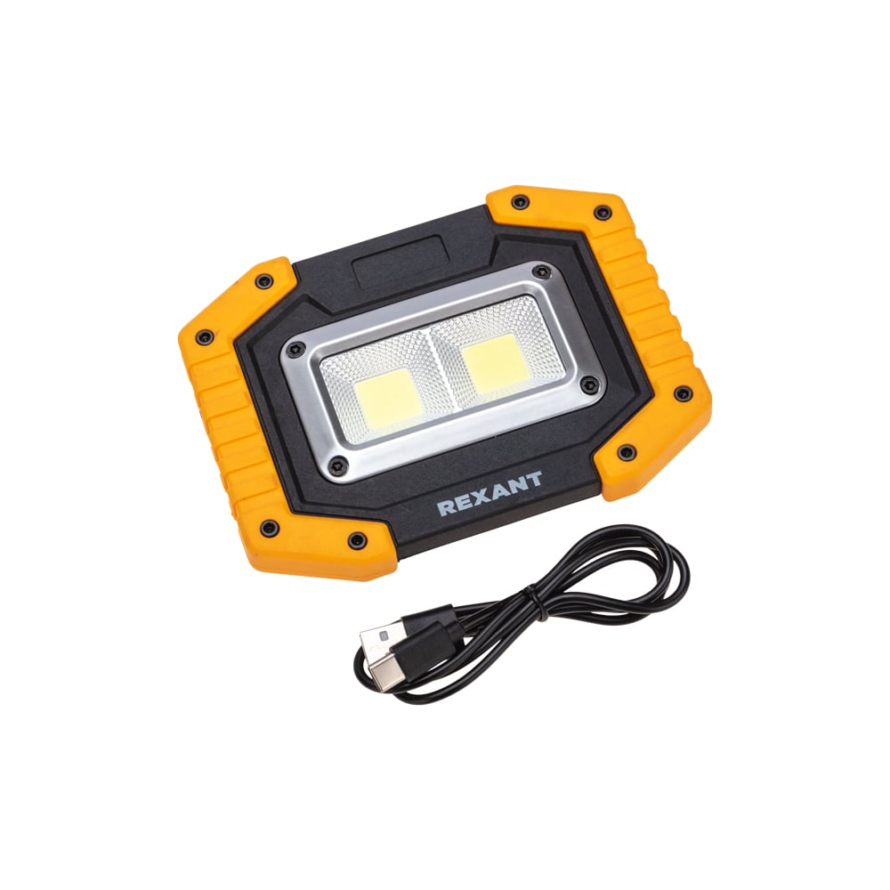 Прожекторный фонарь REXANT NEW AGE, трехрежимный, в противоударном корпусе, с функцией Powerbank ...