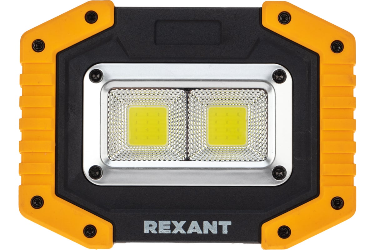 Прожекторный фонарь REXANT NEW AGE, трехрежимный, в противоударном корпусе, с функцией Powerbank ...