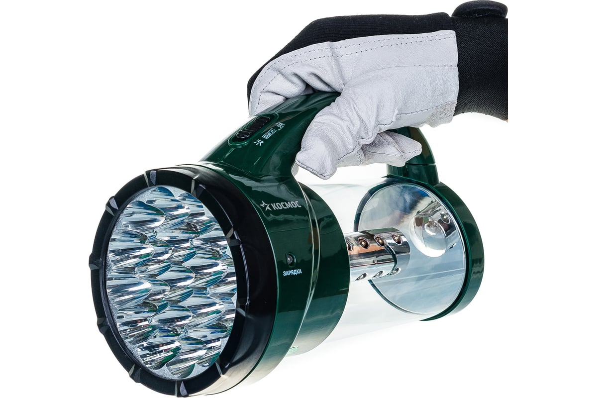 Аккумуляторный фонарь-светильник КОСМОС 2008L-LED, 24LED+19LED, 4V2AH ...