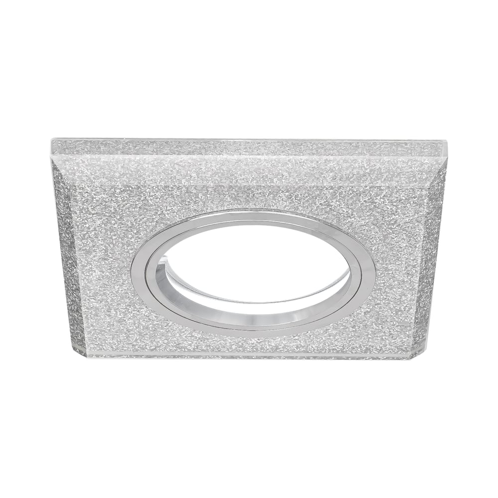 Светильник Gauss Mirror квадрат, кристалл cеребро/Хром, Gu5.3 SQ RR009 ...