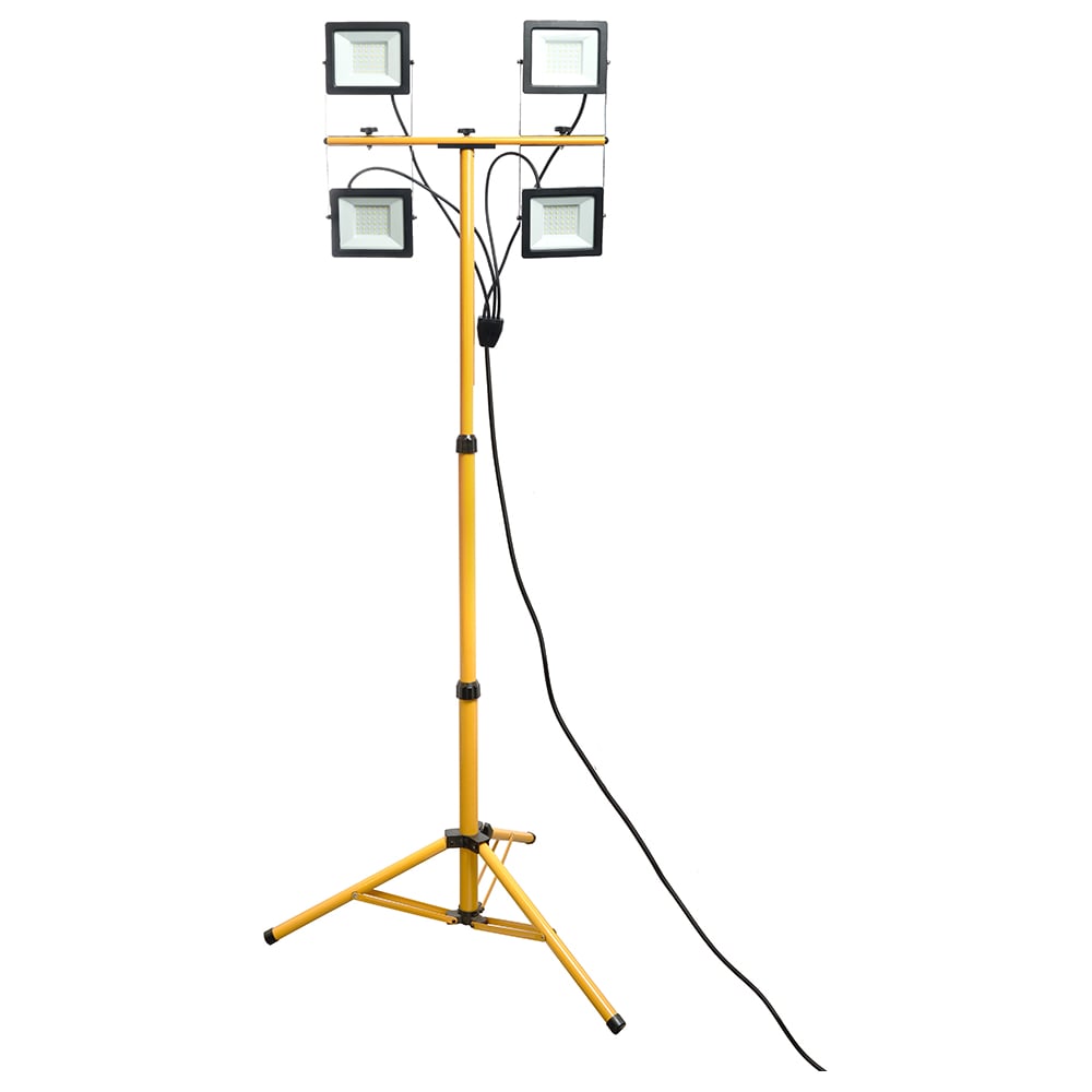 Прожектор на штативе FERON 4*50W 6400К 220V черный IP65, LL-506 48507 ...