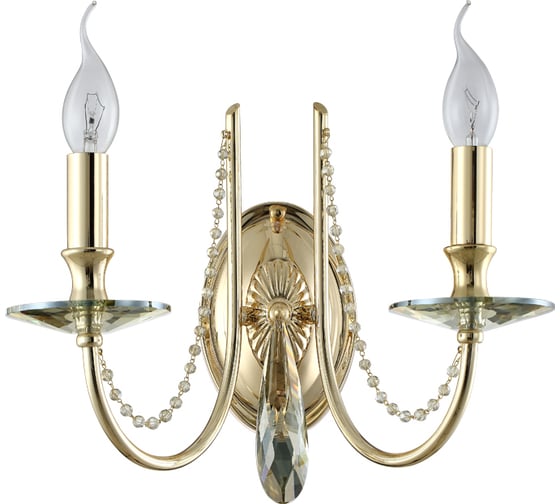 Бра Crystal lux Victoria AP2 Gold/Amber - выгодная цена, отзывы ...