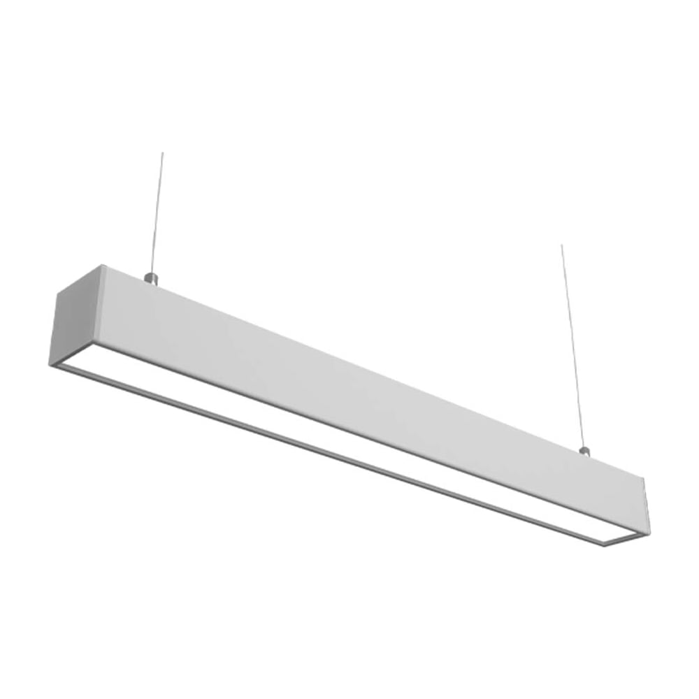 Линейный подвесной светильник ООО Лидер 600x50x50 3000K 18W Белый ...