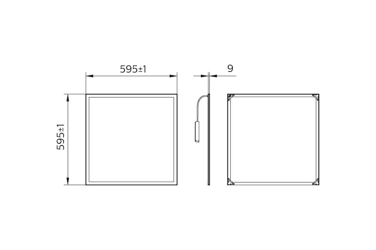 Светодиодная панель PHILIPS RC091V LED34S/865 PSU W60L60 RU 1224641 ...