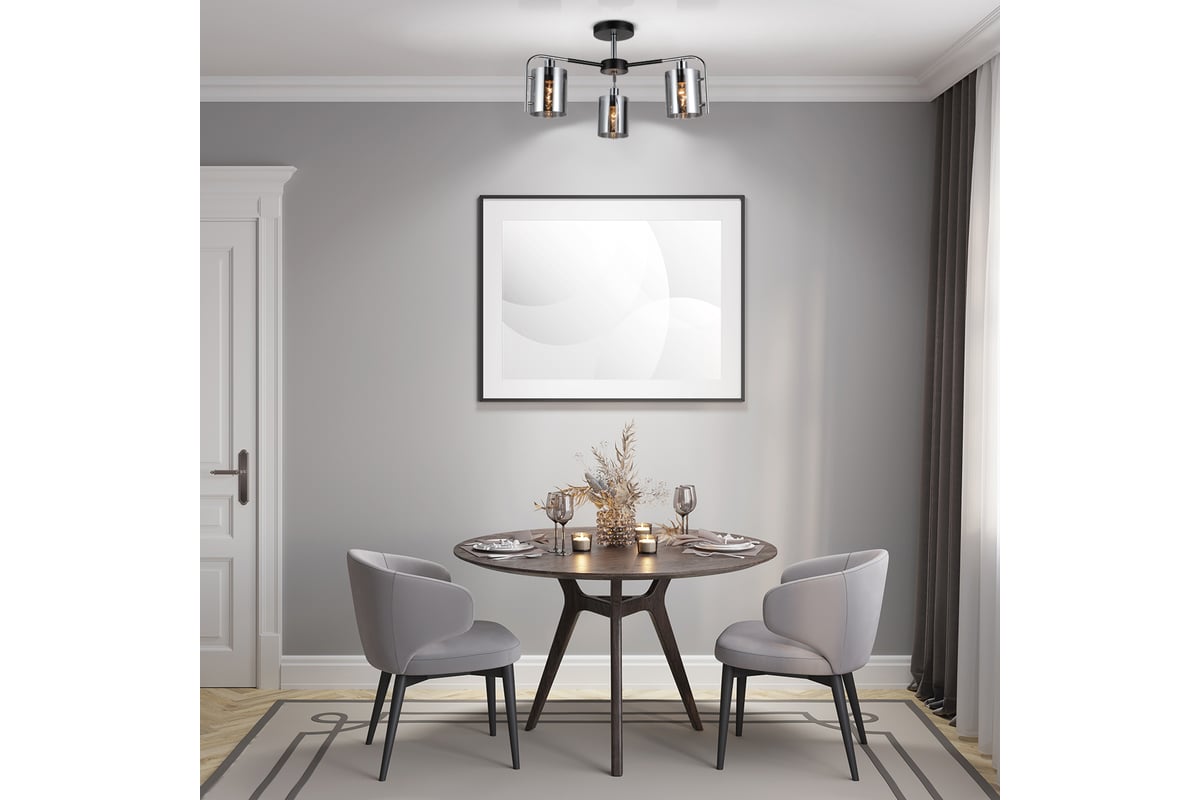 Светильник на штанге ESCADA 671/3P E14*40W Chrome 671/3P Chrome ...