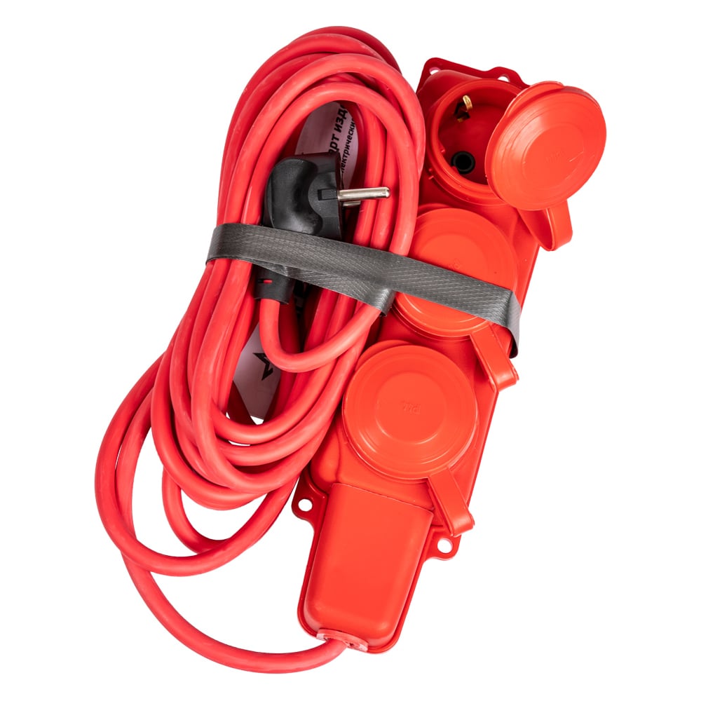 Удлинитель-колодка КОСМОС 5м 3 гнезда КГ 3*2.5 мм 16A 250В 4000Вт ...