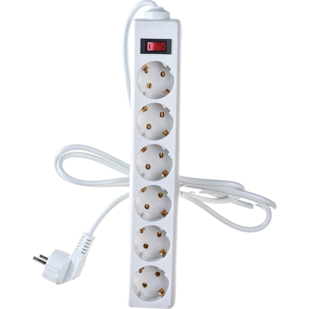 Сетевой фильтр ExeGate SP-6-1.8W 6 евро с заземлением, 1.8м ...