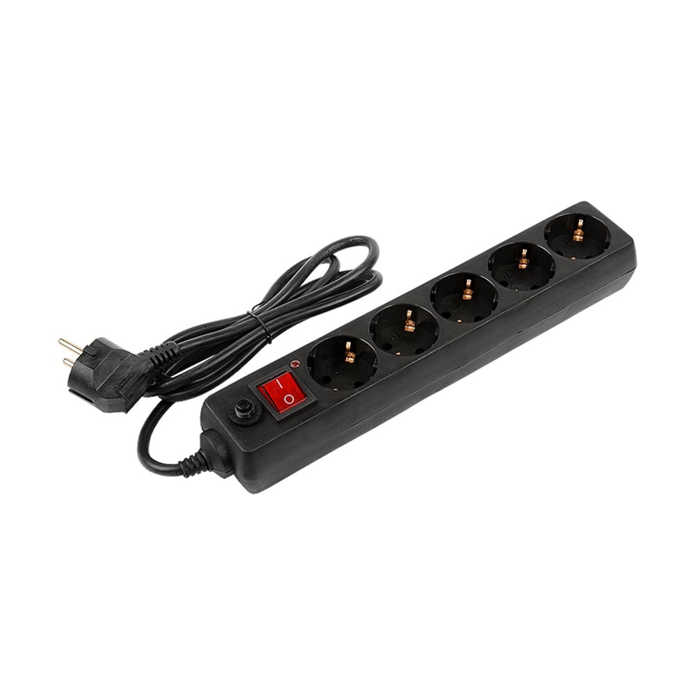 Сетевой фильтр General Lighting Systems 5 розеток, с заземлением и ...