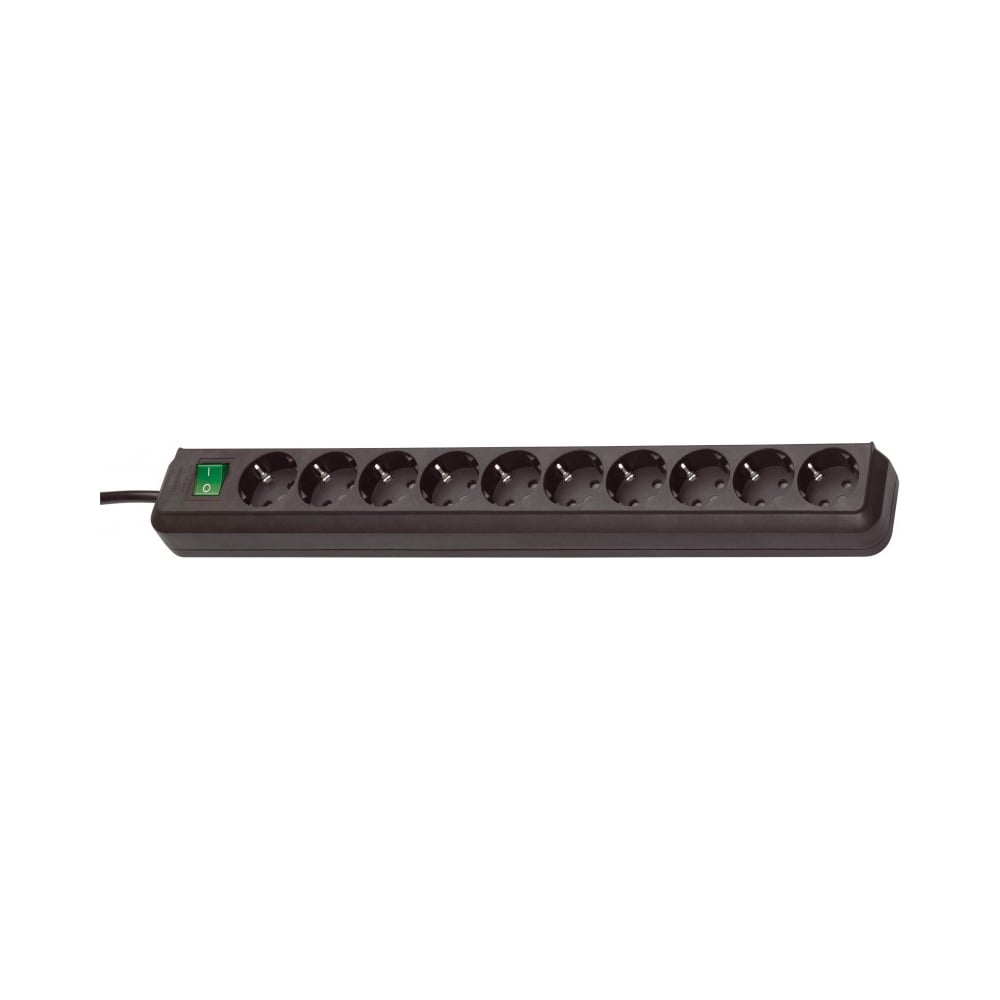 Сетевой фильтр Eco-Line 3м, 10 розеток, черный Brennenstuhl 1159300010 ...