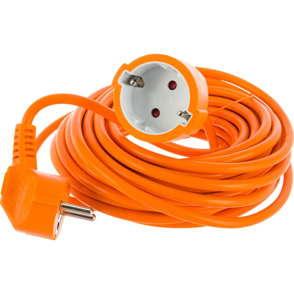 Удлинитель-шнур с 1-й розеткой с заземлением Electraline, с защитой от ...