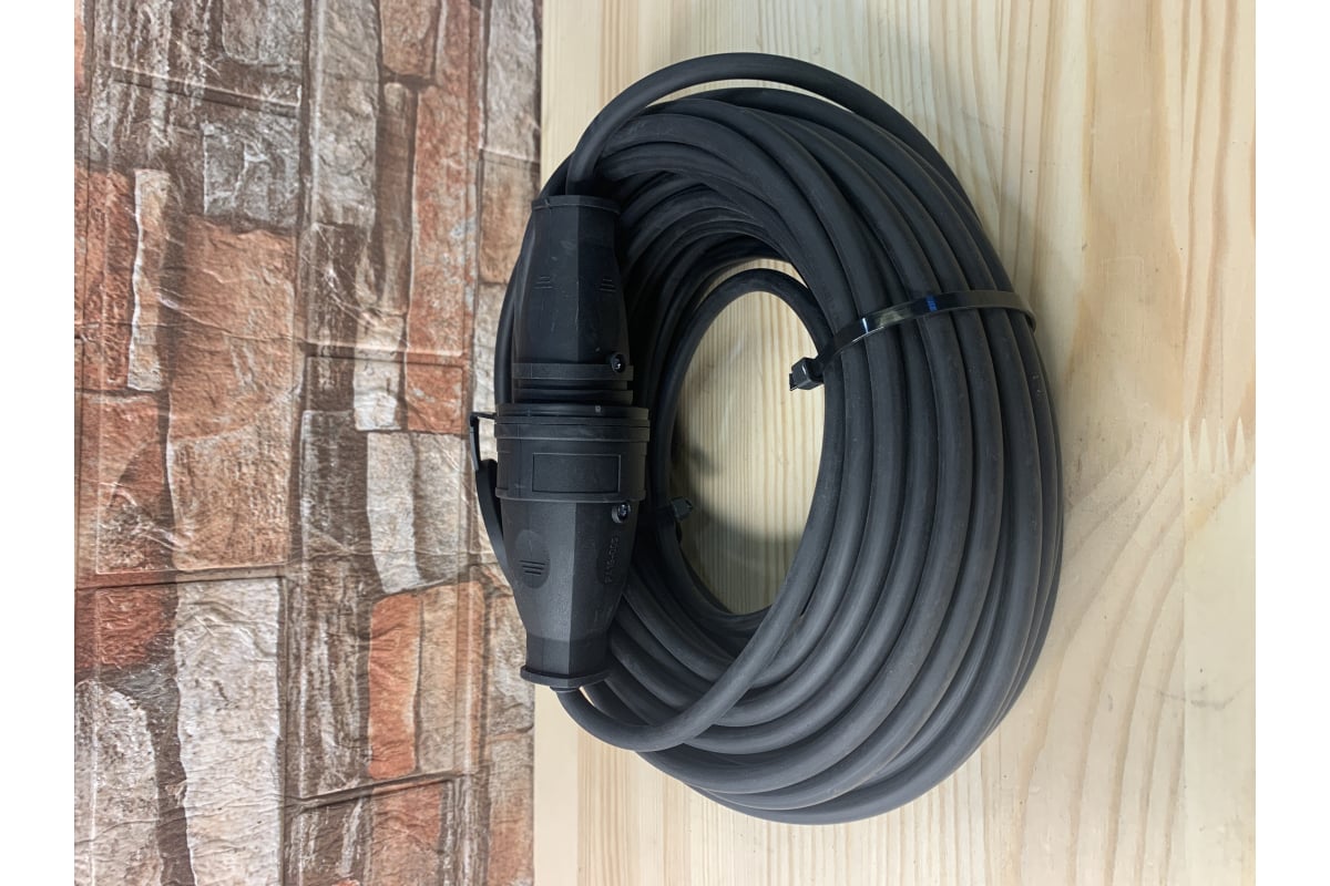 Силовой морозостойкий удлинитель SVET УХ16-1-20 КГ 2x2,5 16А, 4000Вт, IP44 XX0433-00020 ...