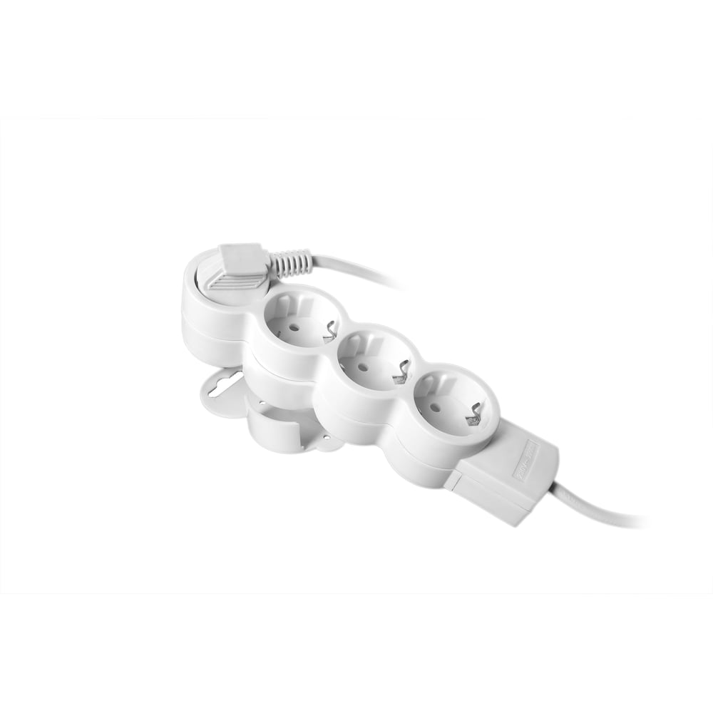 Бытовой удлинитель 4 гнезда, без выключателя, с заземлением, 5м REV ...