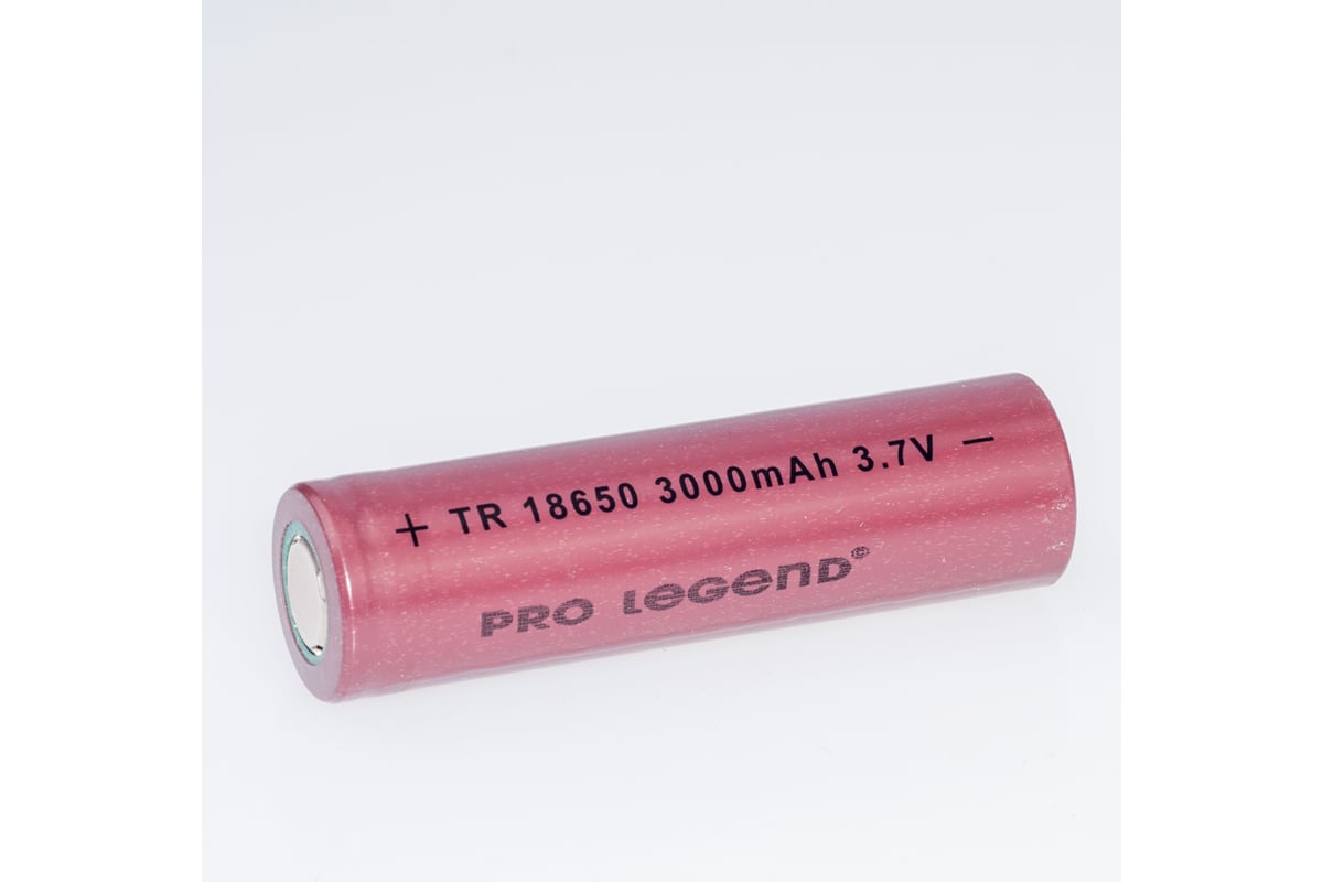 Аккумулятор Pro Legend Li 18650, 3000 mAh, 3,7V, без защиты, плоский ...