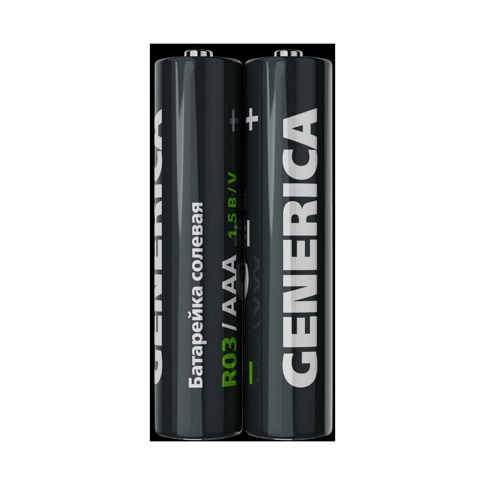Солевая батарейка GENERICA r03/aaa (2шт/упаковка) ABT-R03-ST-S02-G - выгодная цена, отзывы ...