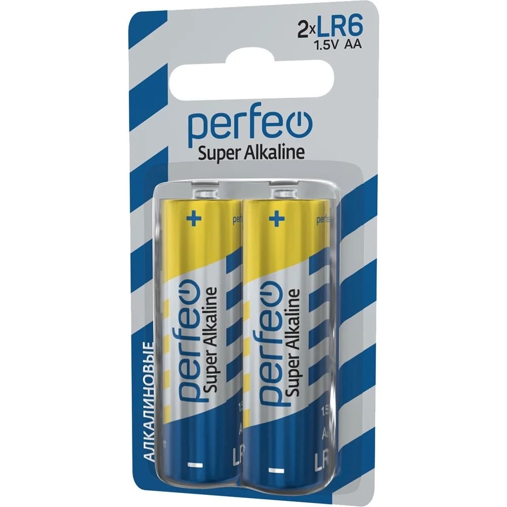 Алкалиновая батарейка PERFEO LR6 2 шт блистер 30 005 157 - выгодная цена, отзывы, характеристики ...