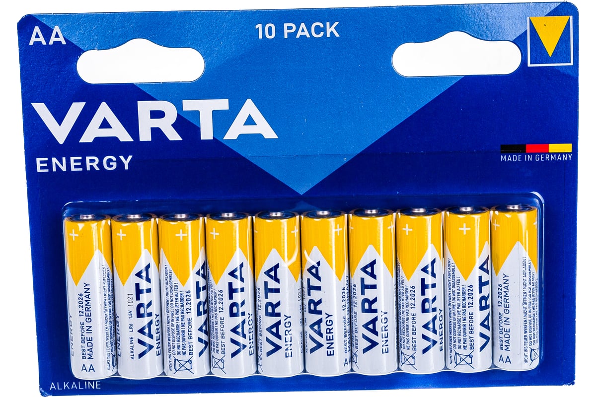 Батарейки Varta ENERGY AA 4008496674398 04106229491 - выгодная цена ...