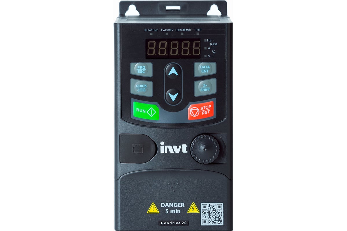 Частотный преобразователь INVT GD20 0,75 кВт 220В IP20 (GD20-0R7G-S2) 90001-01023 - выгодная ...