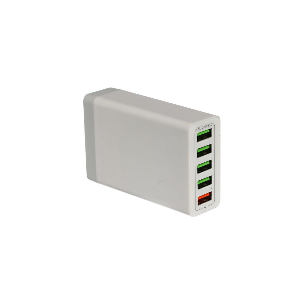 Зарядное устройство VCOM на 5 портов, AC /EU Plug 100-220V/ - USB, IC ...