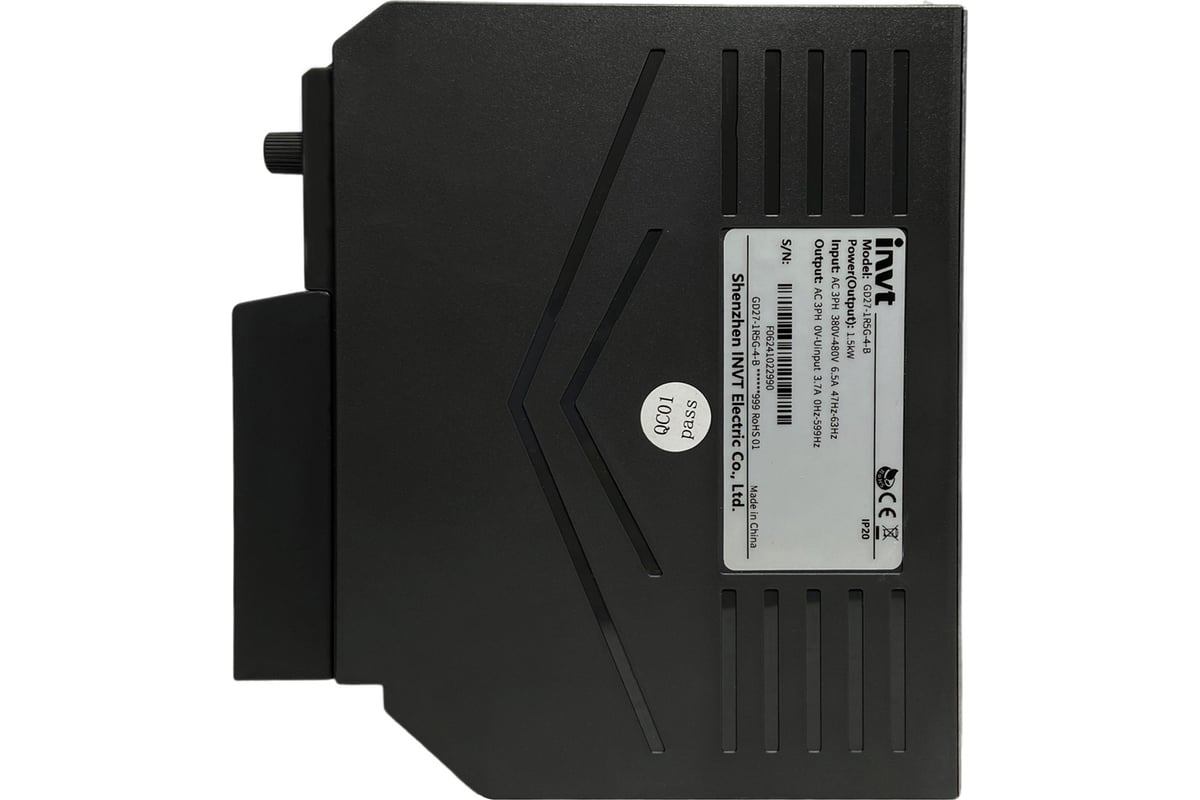 Частотный преобразователь INVT GD27 1,5 кВт 380В IP20 (GD27-1R5G-4-B) 11001-02507 - выгодная ...