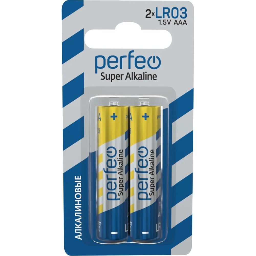 Алкалиновые батарейки Perfeo LR03 mini, 2 шт., на блистере 30008801 - выгодная цена, отзывы ...