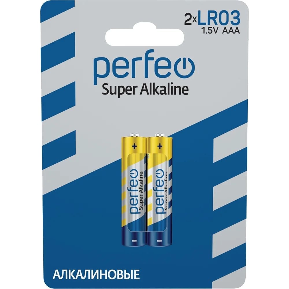 Алкалиновые батарейки Perfeo LR03, 2 шт., на блистере 30005153 - выгодная цена, отзывы ...
