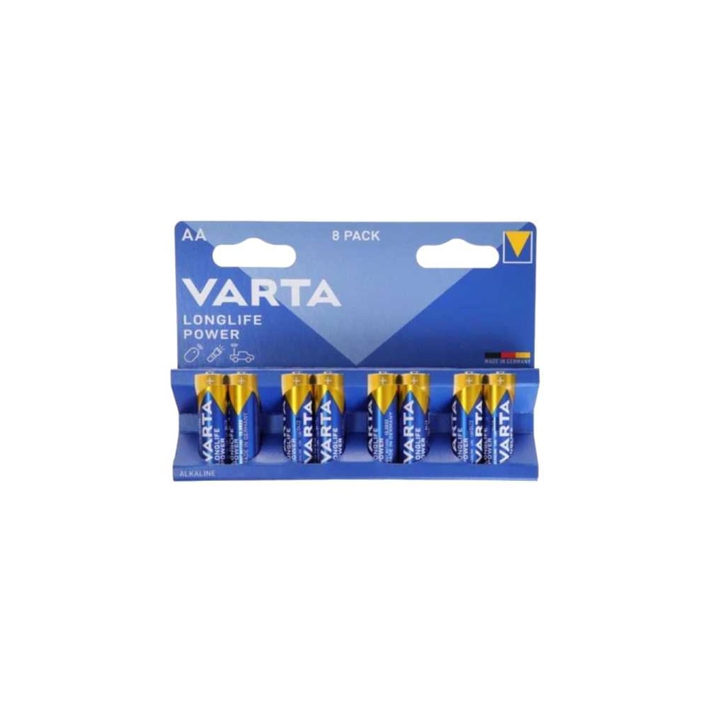 Батарейка Varta LONGLIFE POWER (HIGH ENERGY) LR6 AA BL8 Alkaline 1.5V (4906) (8/160) 04906121418 ...