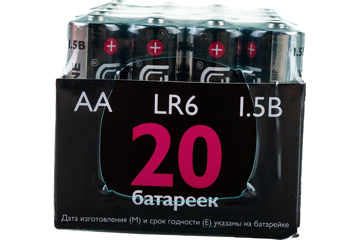 Алкалиновая батарейка ФАZА LR 6 Alkaline Pack-20 5028098 - выгодная ...