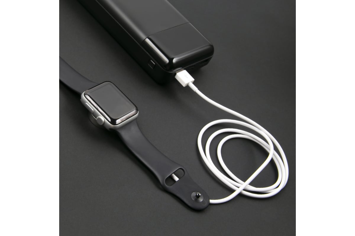 Беспроводная зарядка Red Line Qi-09 для Apple Watch металл, белый ...