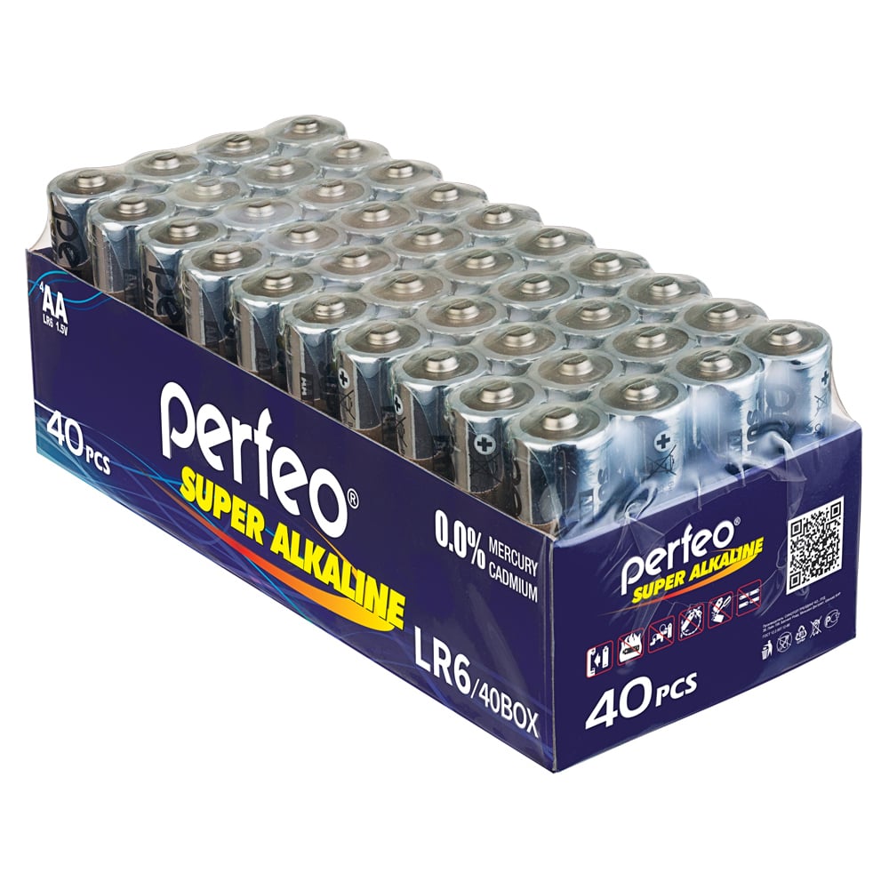 Батарейки Perfeo LR6/40BOX Super Alkaline 30014700 - выгодная цена, отзывы, характеристики, фото ...