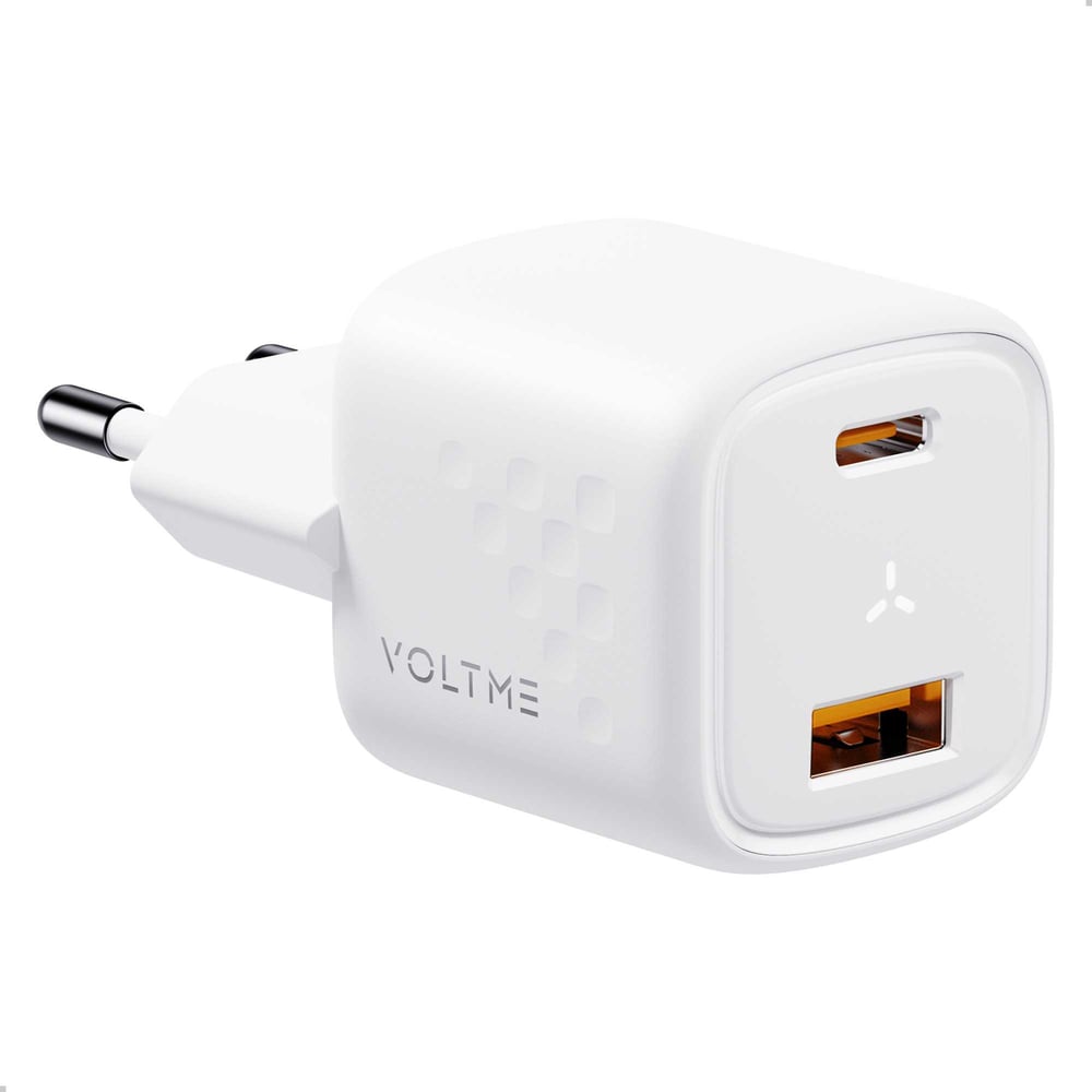 СЗУ VOLTME Revo 20CA Duo USB-C+USB-A, 20W, PD3.0, QC3.0, белый V2327 ...
