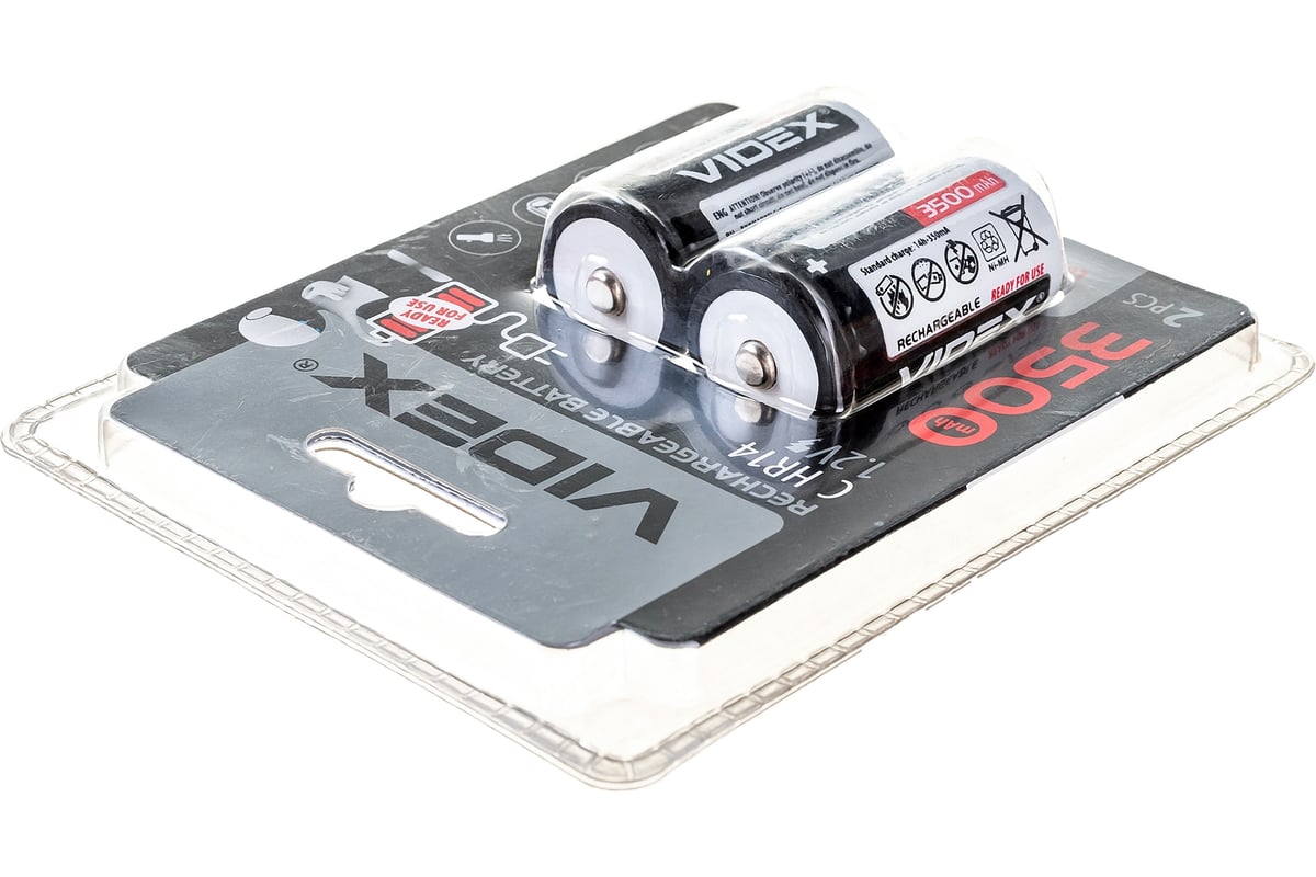 Никель-металлогидридный аккумулятор Videx HR14/C 3500mAh 2BL LSD ...