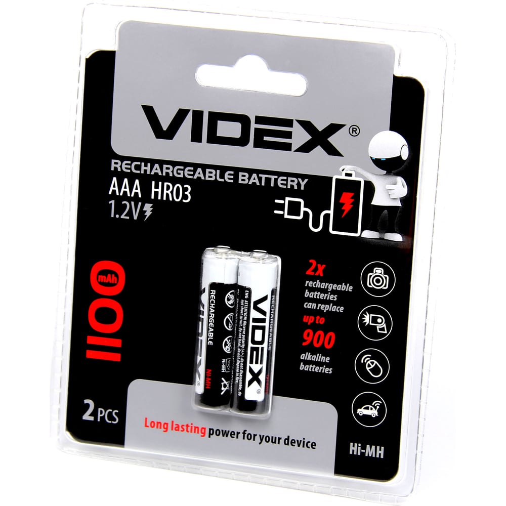 Аккумулятор Videx HR03/AAA 1100mAh 2BL VID-HR03-1100 - выгодная цена, отзывы, характеристики ...