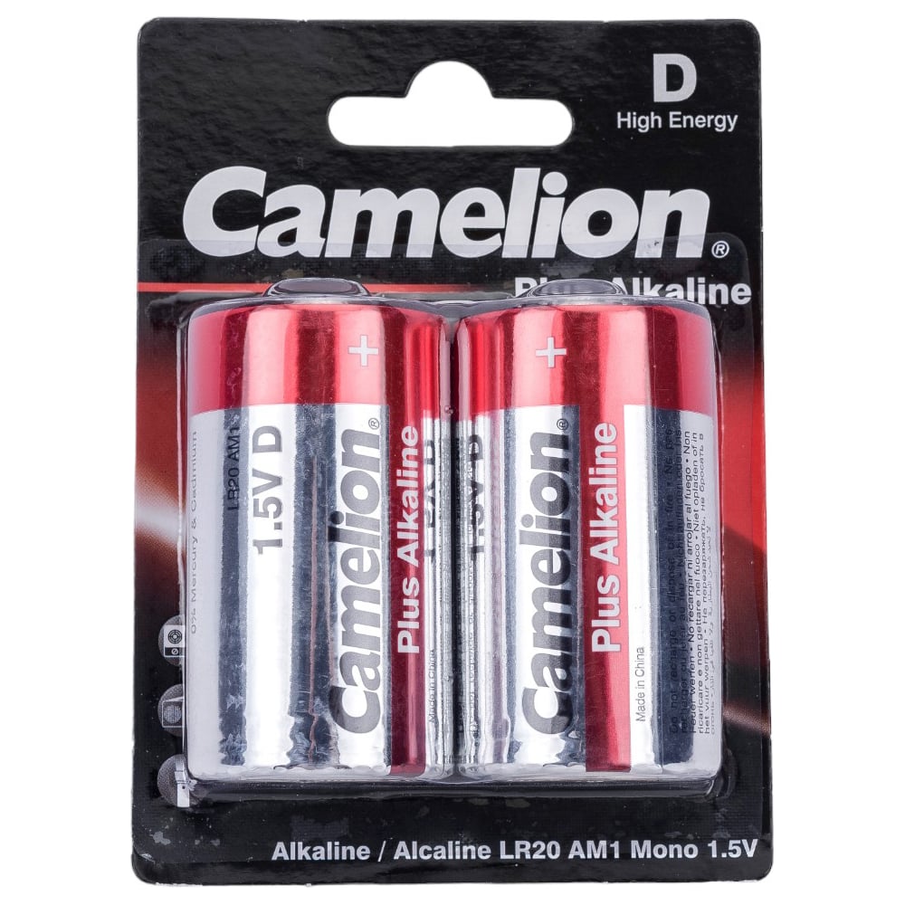 Батарейка 1.5В Camelion, LR20 Plus Alkaline BL-2 1654 - выгодная цена ...