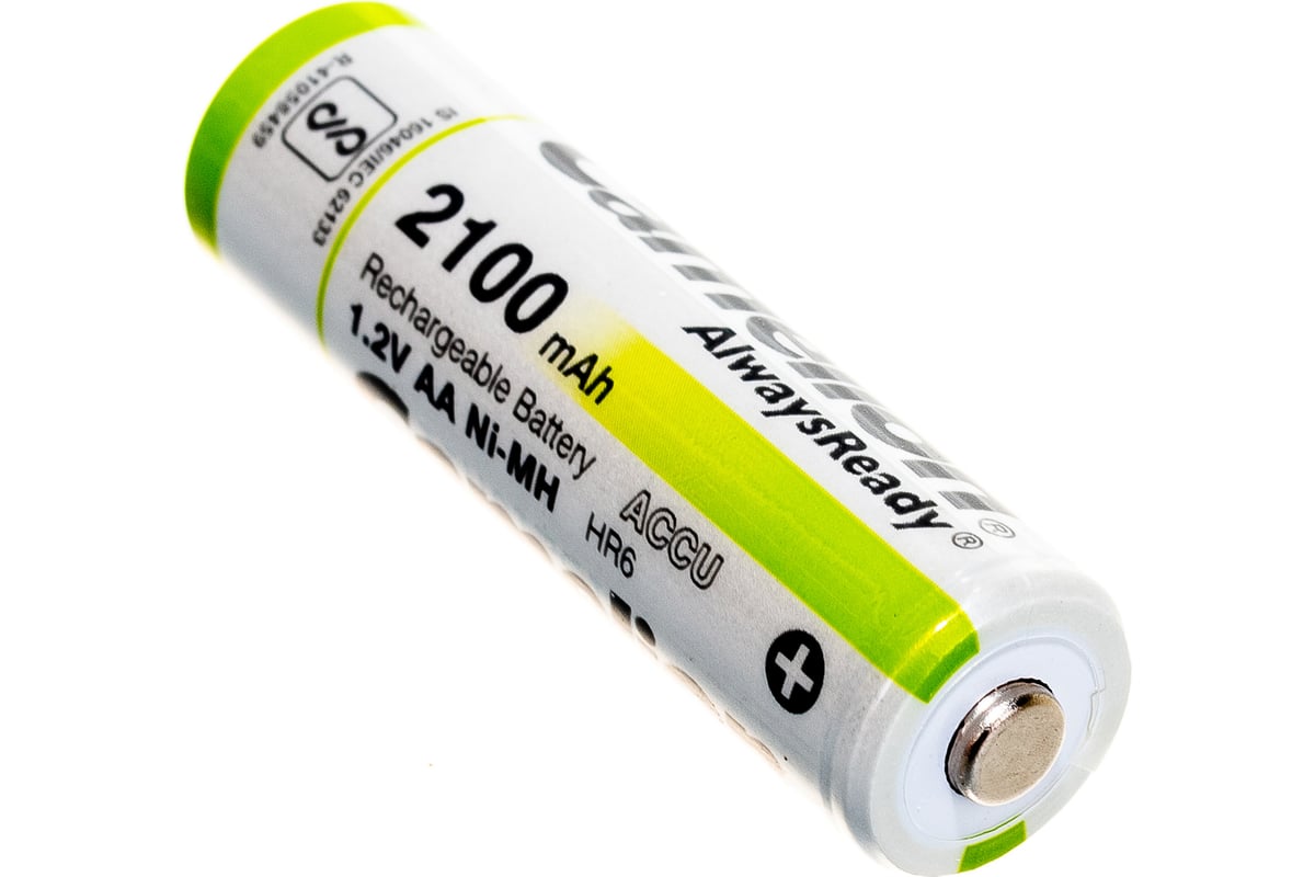 Аккумулятор 1.2В Camelion AA- 2100mAh Ni-Mh Always Ready BL-2, 7966 ...