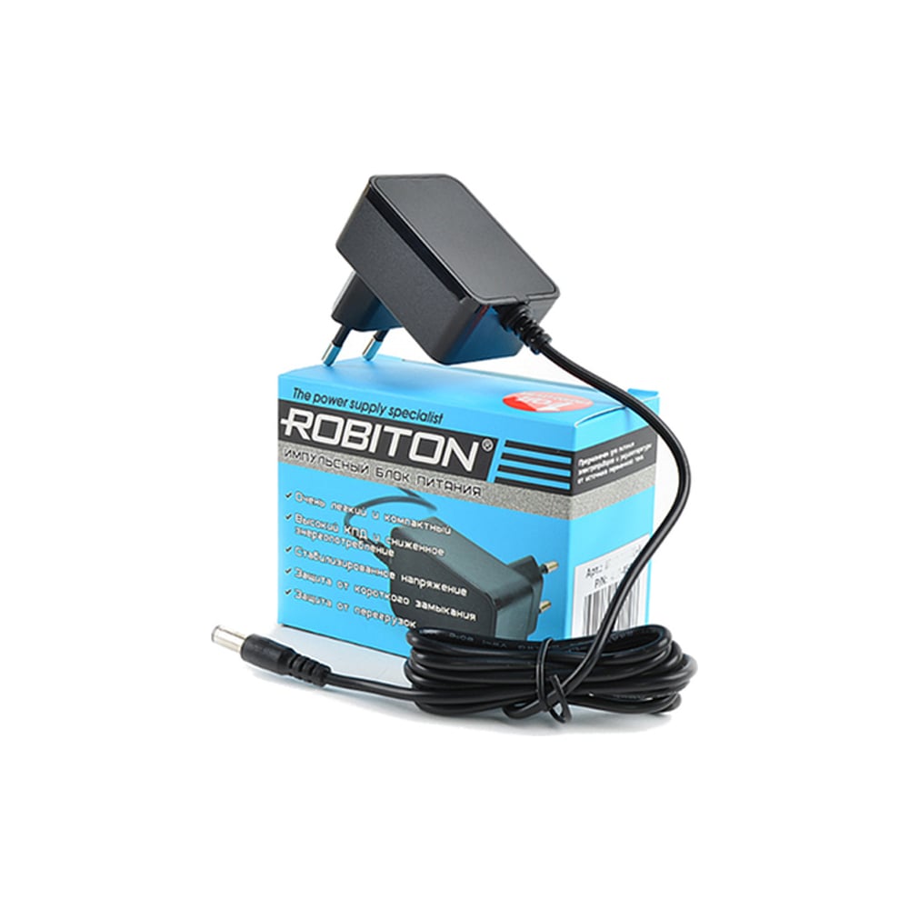 Адаптер/блок питания Robiton IR12-500S(+) 5,5x2,1/12 (+) 14934 - выгодная цена, отзывы ...