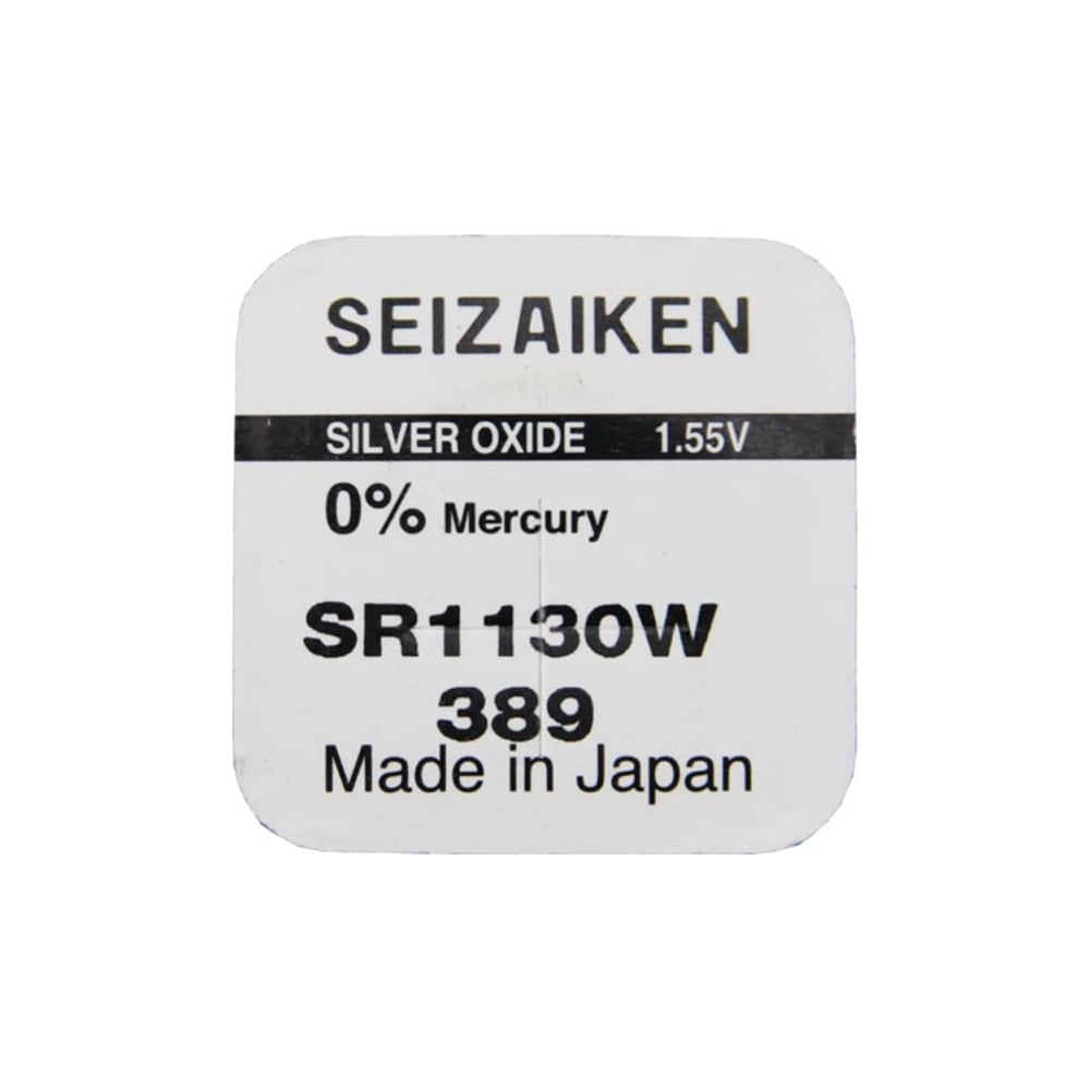 Батарейка SEIZAIKEN 389 (SR1130W) Silver Oxide 1.55V 27400389 ...