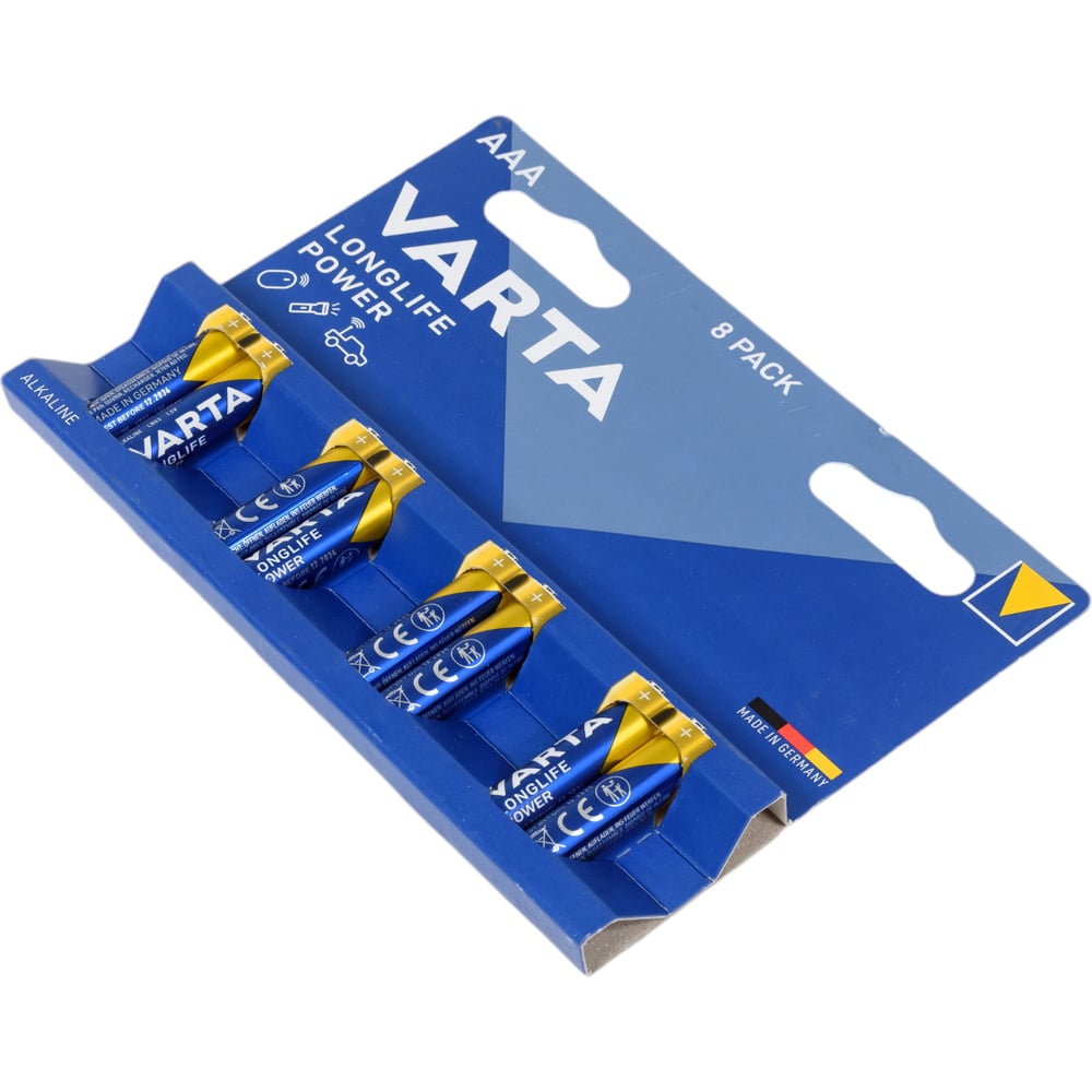 Батарейка Varta LONGLIFE POWER (HIGH ENERGY) LR03 AAA BL8 Alkaline 1.5V ...