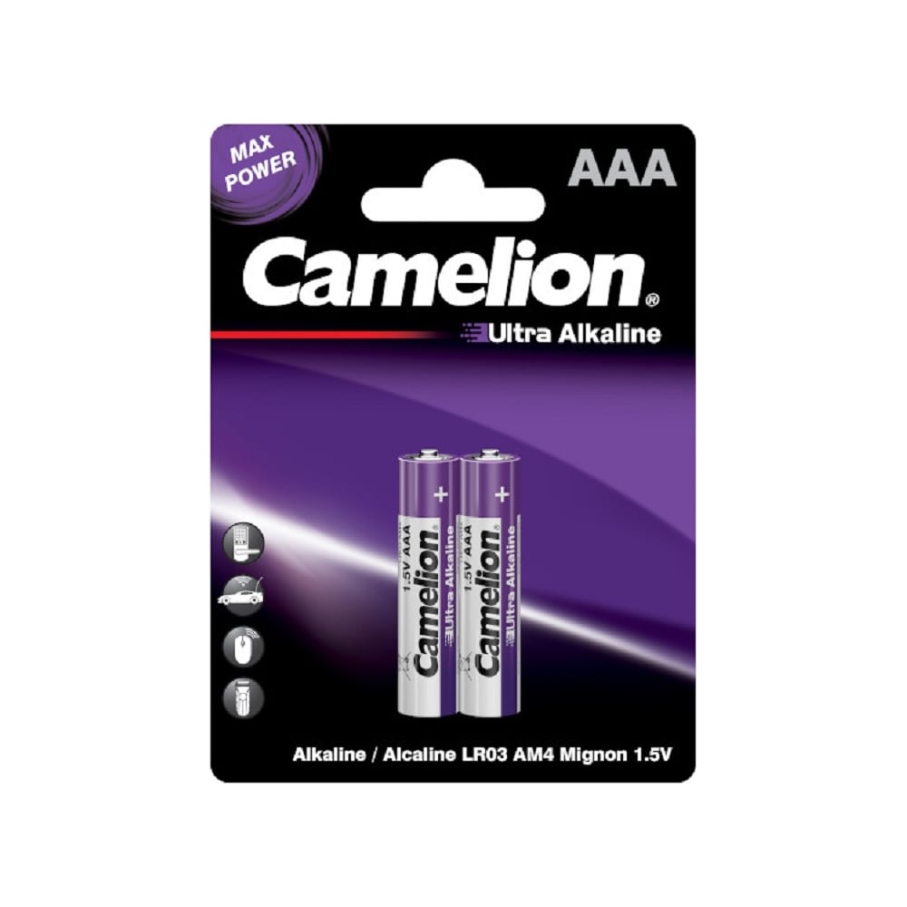 Батарейка Camelion Ultra BL-2 LR03 (LR03-BP2UT, 1,5В) 14983 - выгодная ...
