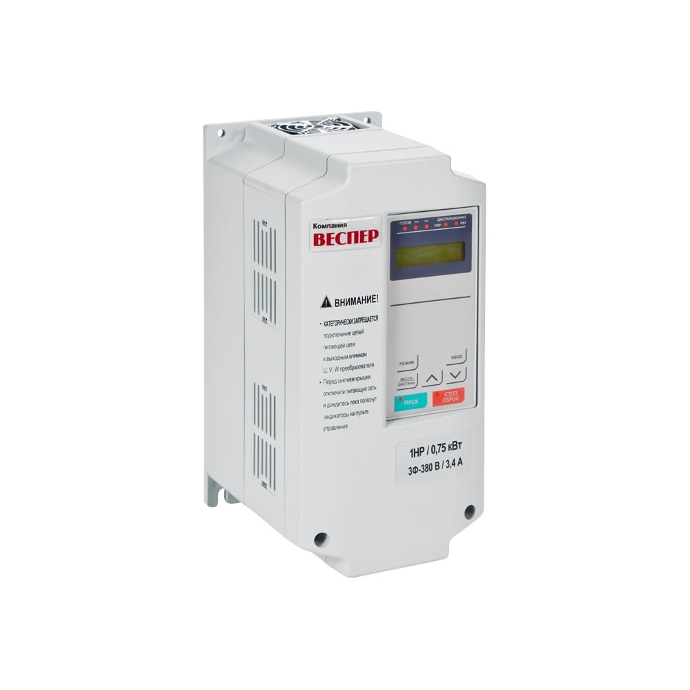 Преобразователь частоты Веспер EI-7011-005H 3,7кВт 380В, со съемным ...