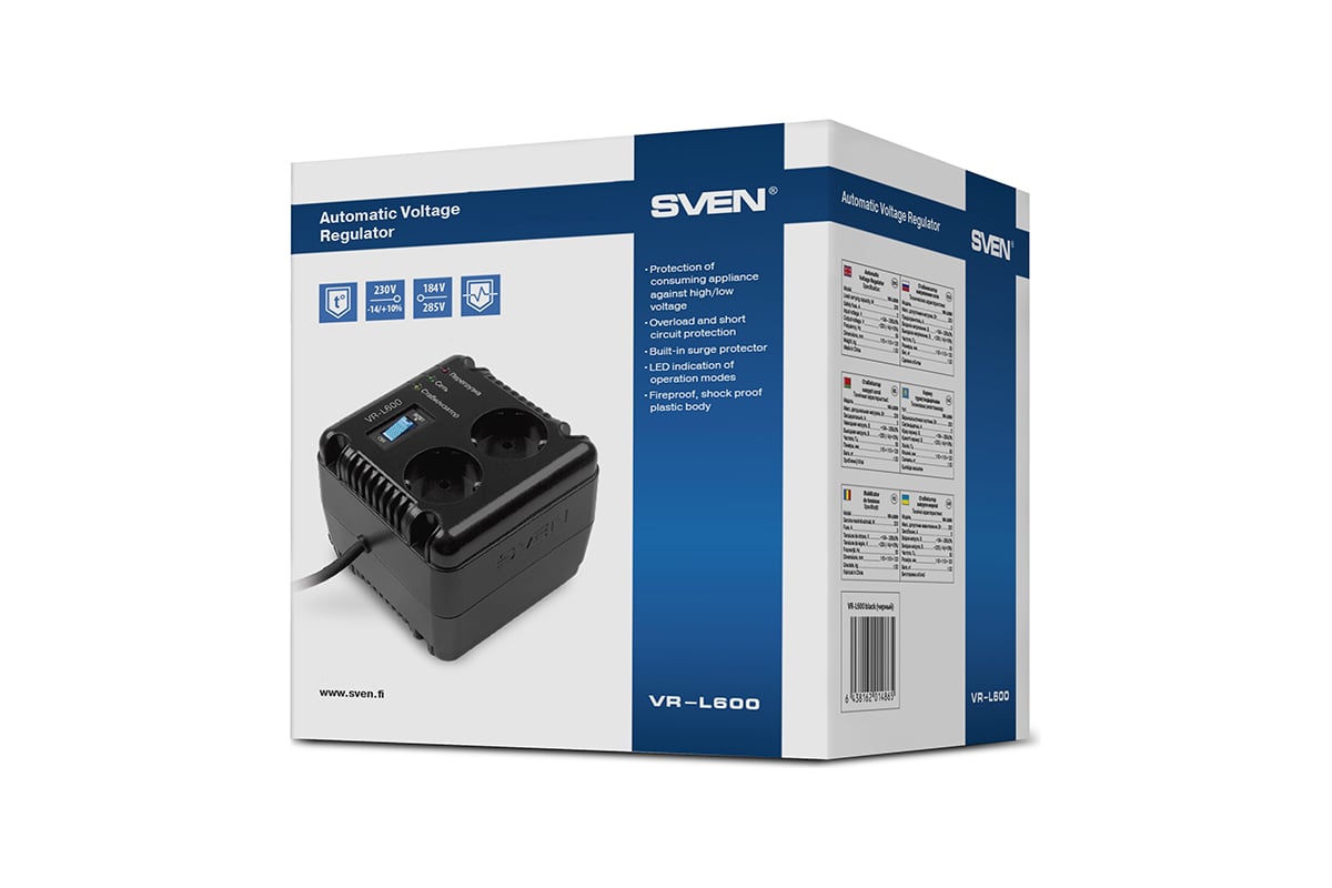 Стабилизатор напряжения SVEN VR-L 600 SV-014865 - выгодная цена, отзывы ...